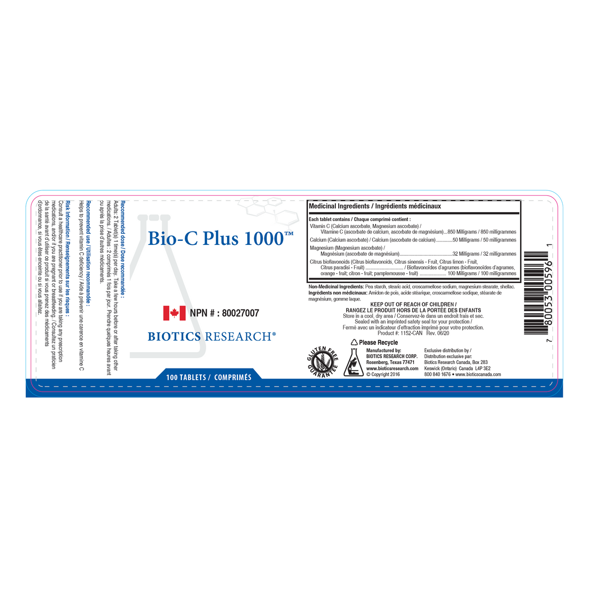 Bio-C Plus 1000 - Biotics Research - Unytii Supplements – Unytii PRO ...