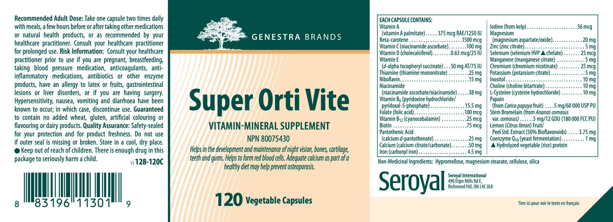 Super Orti Vite - Genestra Brands - Unytii Supplements – Unytii PRO ...
