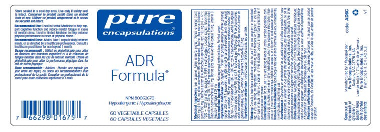 ADR Formula - Pure Encapsulations - Unytii - Distribution de ...