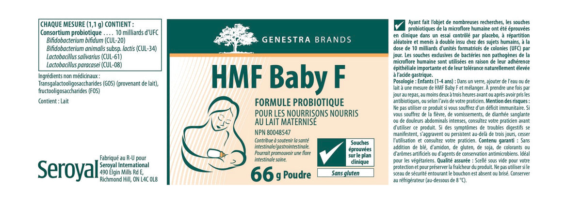 HMF Baby F - Genestra Brands - Unytii Pro - Distribution de Suppléments ...