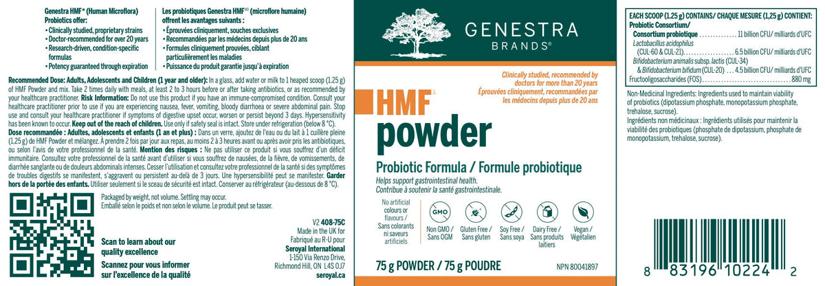 HMF Powder - Genestra Brands - Unytii Supplements – Unytii PRO ...