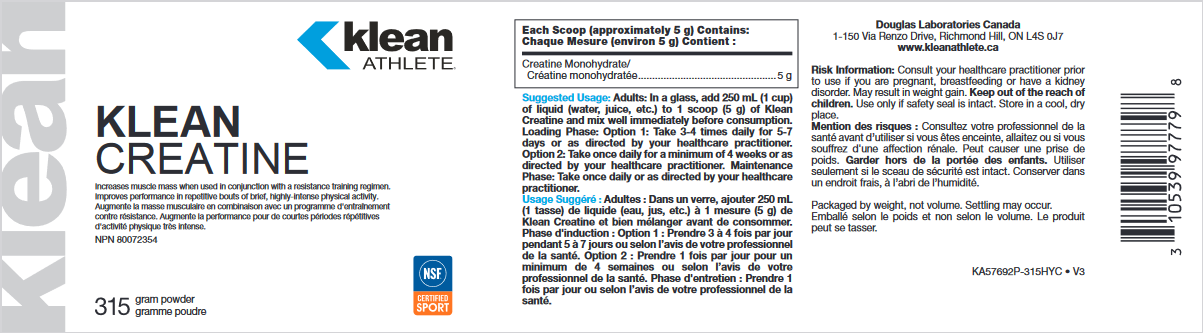 Klean Creatine - Douglas Laboratories - Unytii Supplements – Unytii PRO ...