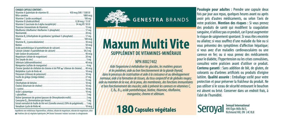 Maxum Multi Vite - Genestra Brands - Unytii Pro - Distribution de ...